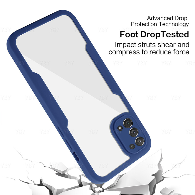 เคสโทรศัพท์ใสสำหรับ OPPO A74 A95 4G 5G 360,ฝาหลังกันกระแทกป้องกันกล้อง ...