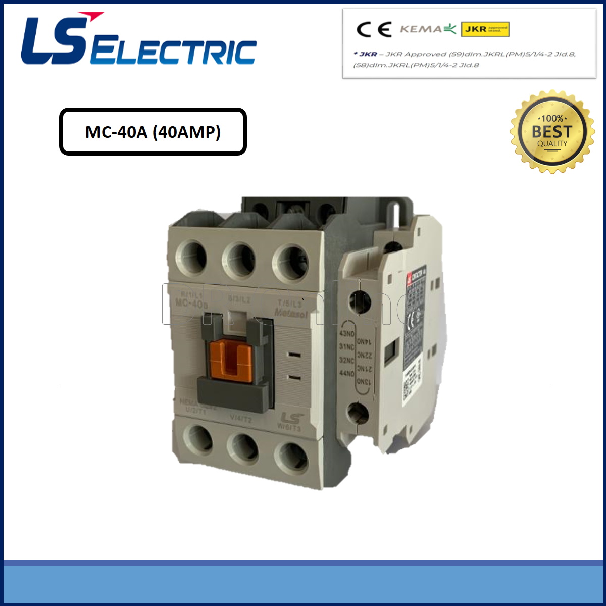 LS AC METASOL CONTACTOR, 18.5KW/30HP ~ 40A ~ 1NO+1NC ~ 110VAC ...