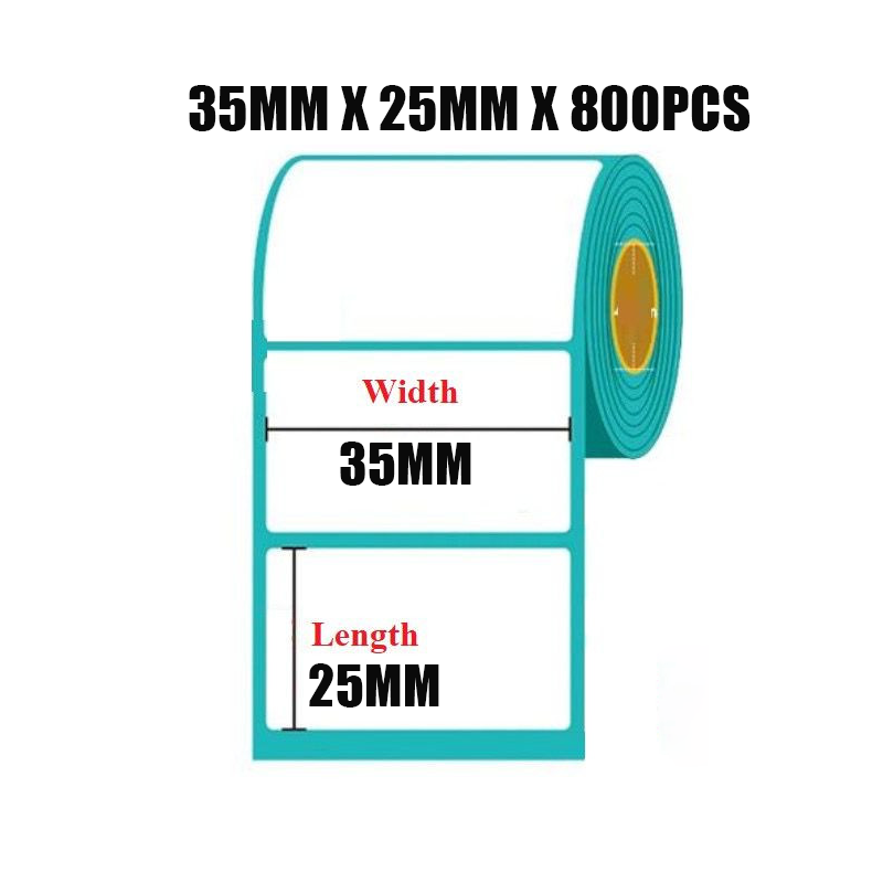 Thermal Sticker 16 Various Size Thermal Paper Barcode Label Sticker ...