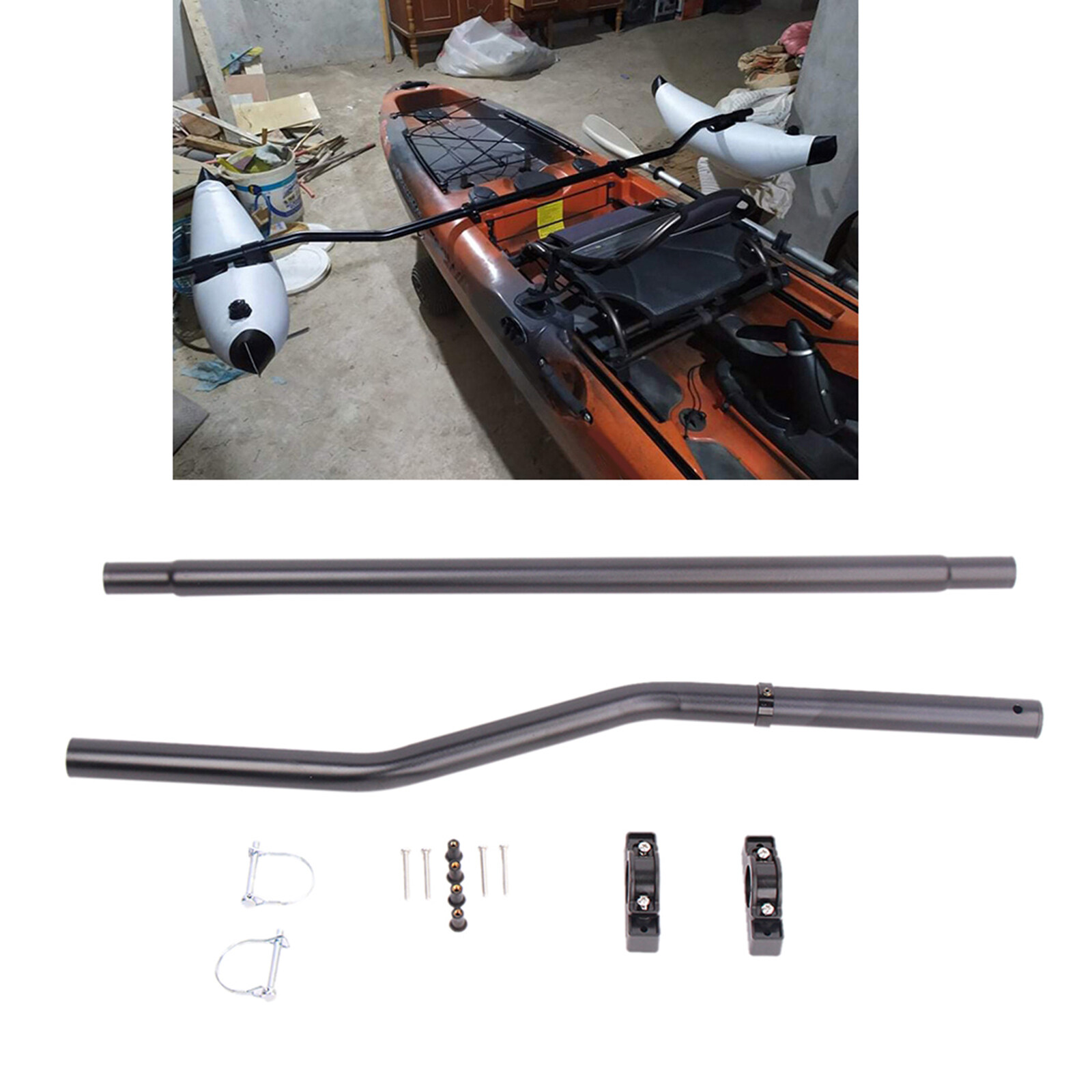 Chulisia Canoe Kayak Stabilizer Outrigger Arms Pole Bracket D-ชุดแหวน ...