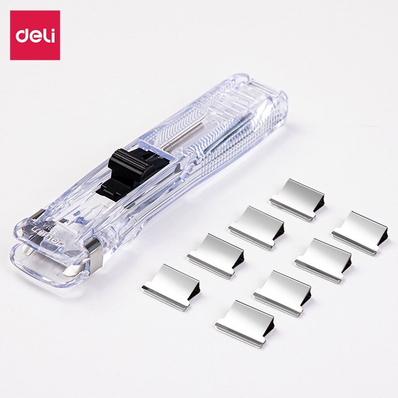 Non-hole stapler Metal Push Clamp Binder School Office File Document ...