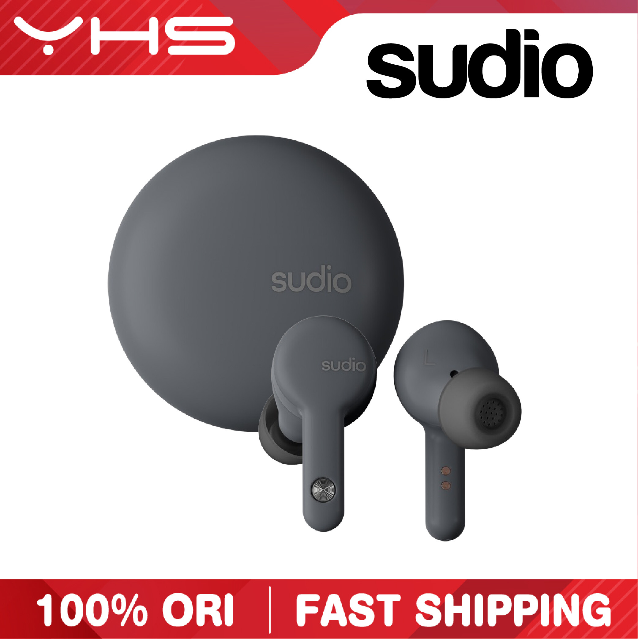 SUDIO A2 True Wireless Earphone with Active Noise Cancelling, Dual ...
