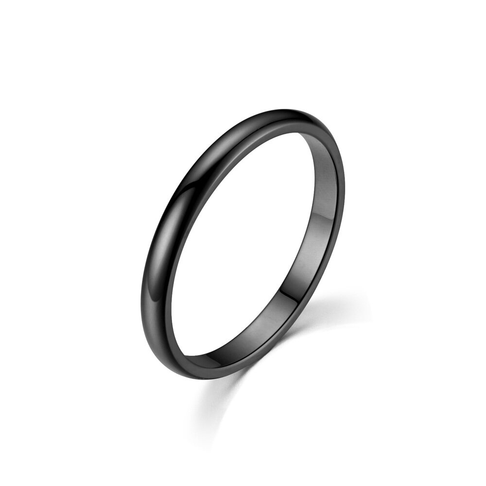 Never Fade Original Solid Stainless Steel 18K Gold Gloss Rings For ...