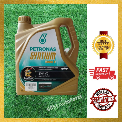 PETRONAS SYNTIUM 3000 E 5W-40 FULLY SYNTHETIC 4L 5w40 | Lazada