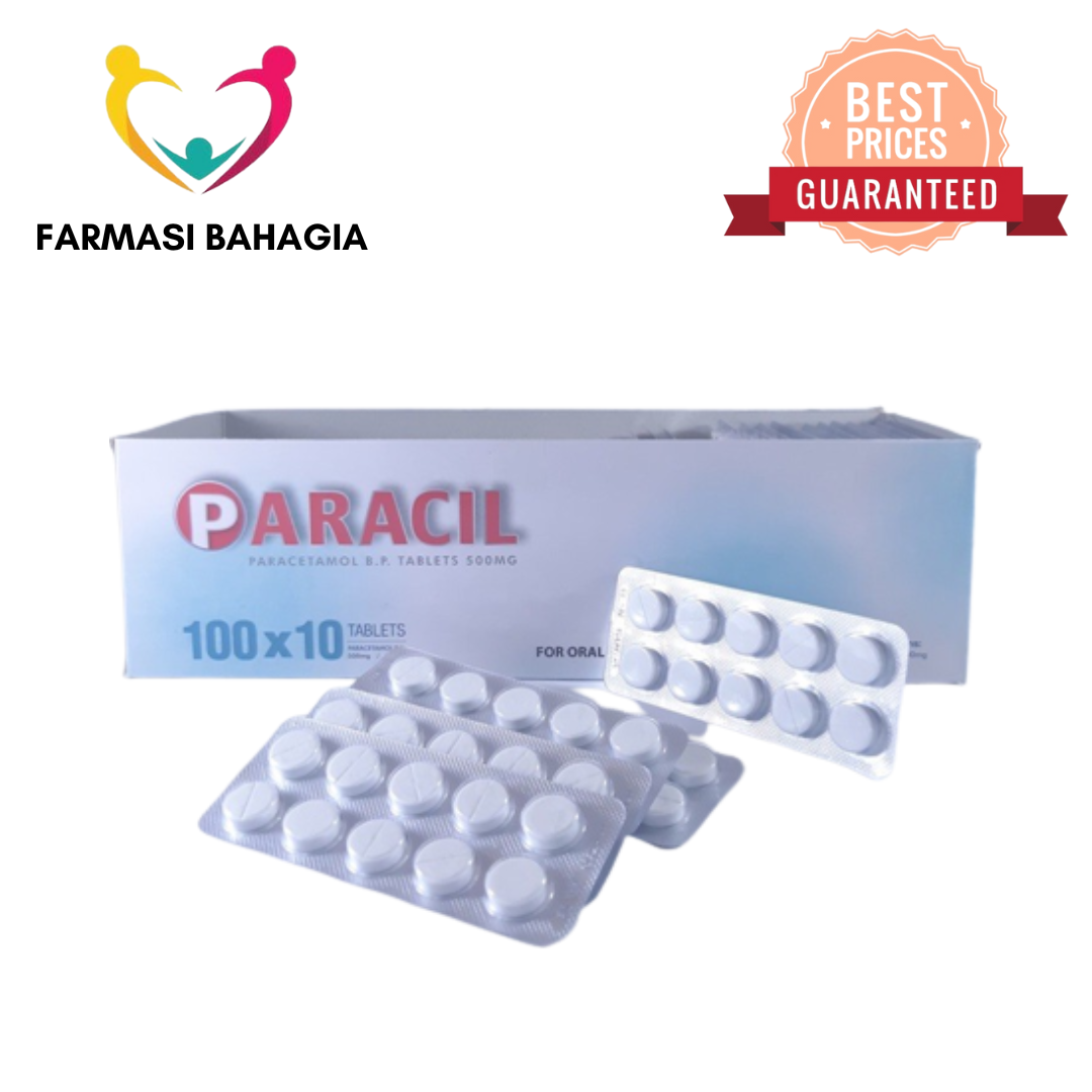 Paracil Paracetamol B.P. Tablets 500mg 10's | Lazada