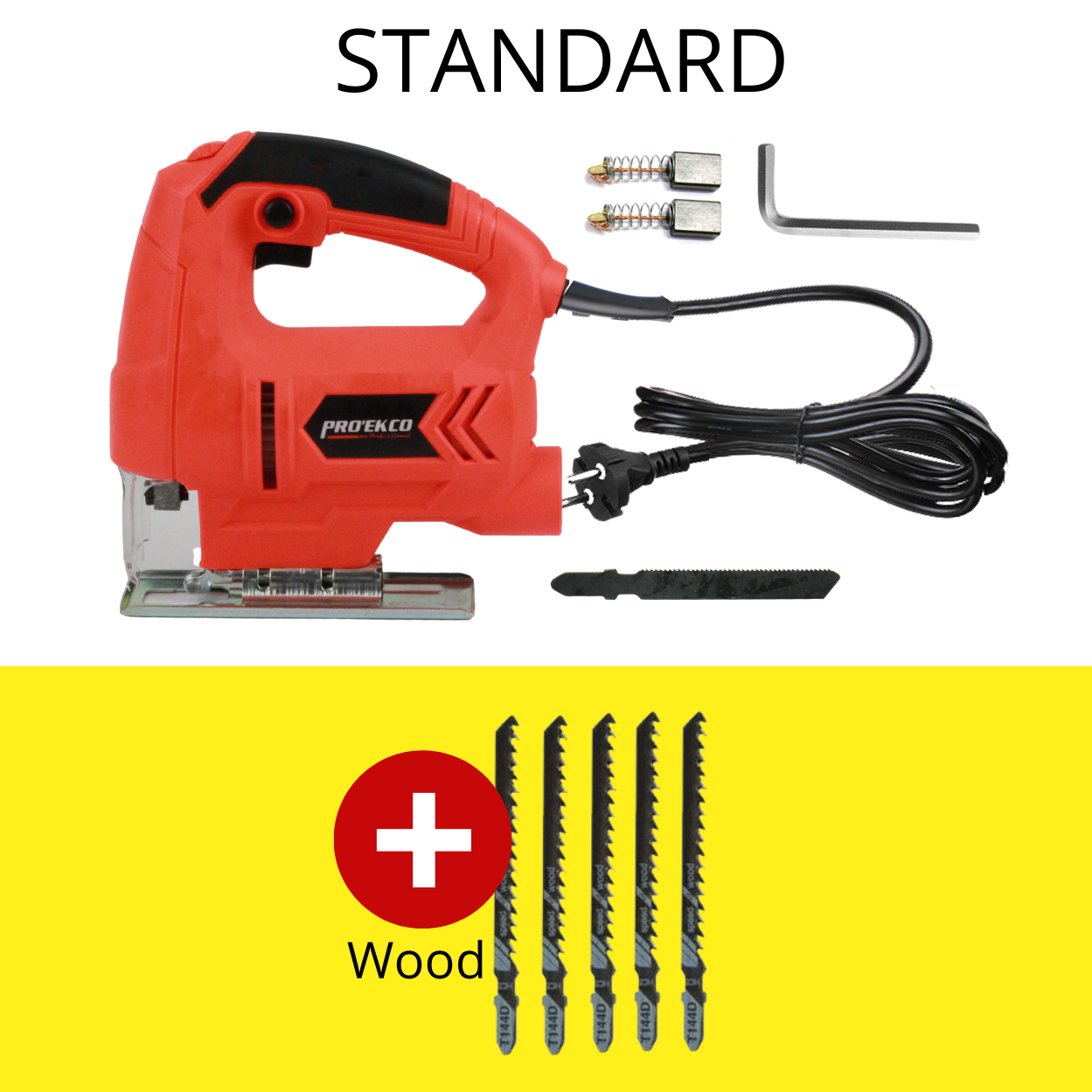 PRO'EKCO EK-JS701 Electric Jig Saw 500W Variable High Speed Control ...