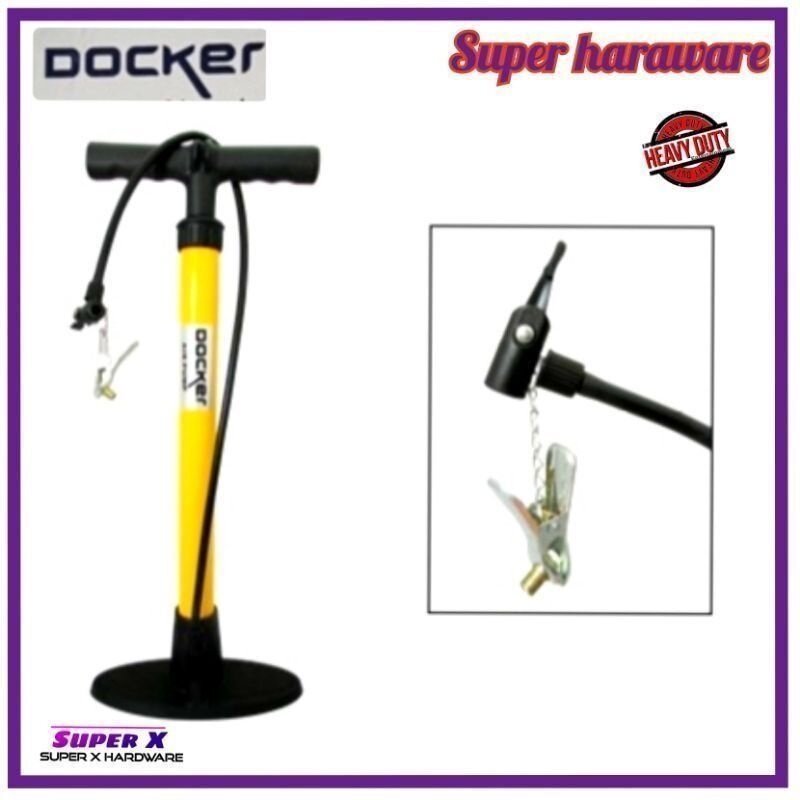 DOCKER Hand Pump /Pam Angin Tayar/Basikal/Bola | Lazada
