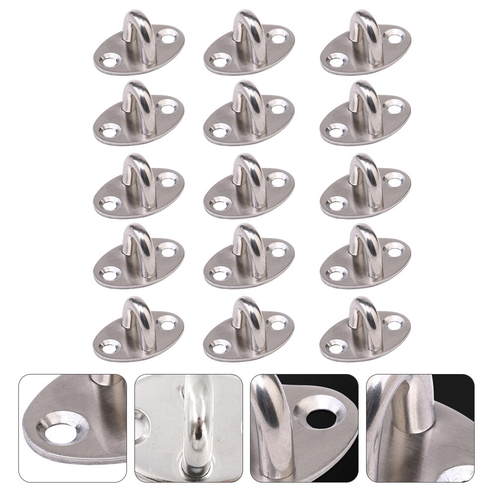 Eshopdeal【Ready Stock】Stainless Steel Hook Thickened Load-bearing Fixed ...