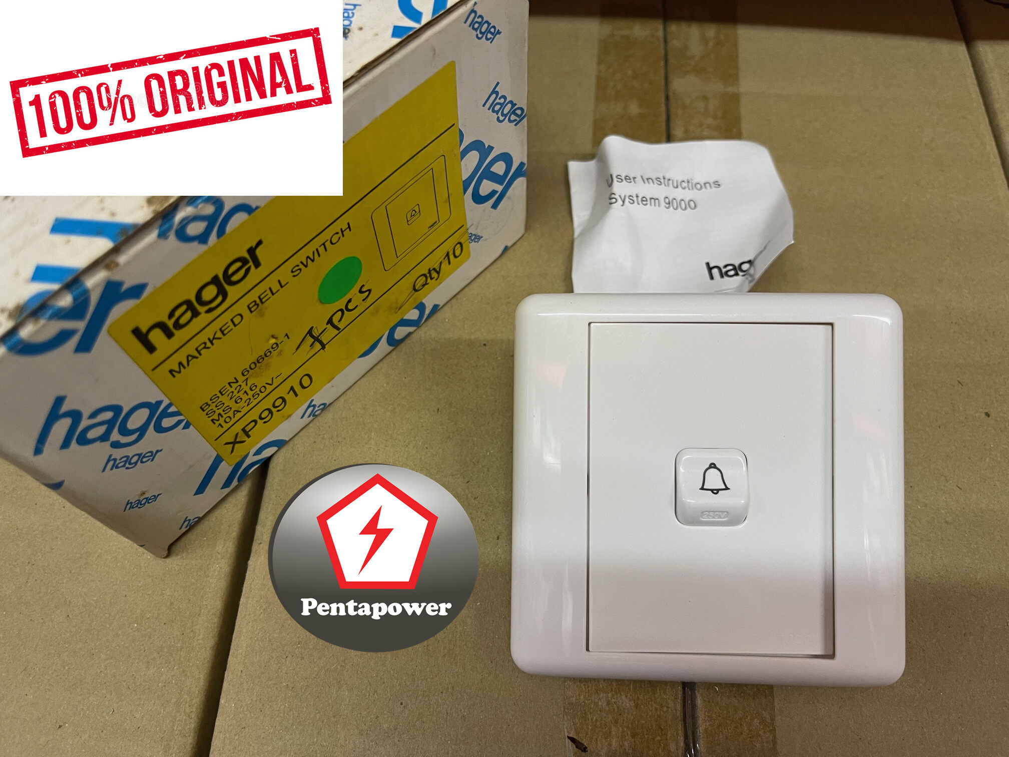 HAGER XP9910 BELL SWITCH | Lazada