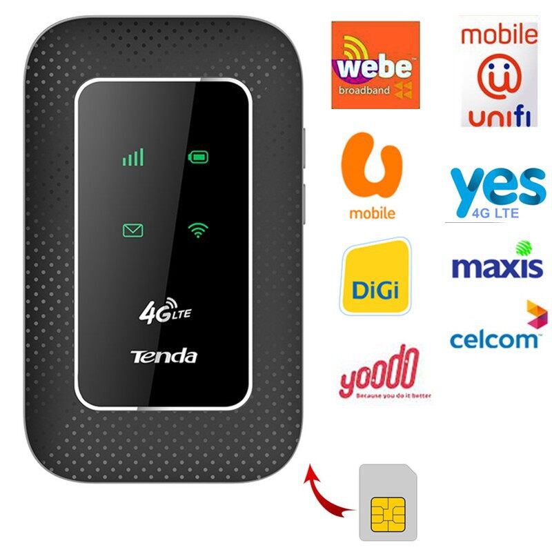 Tenda 4G185 / 4G180 4G LTE Advanced Portable Wireless WiFi Modem Router MiFi Webe. TPLINK M7350 ...