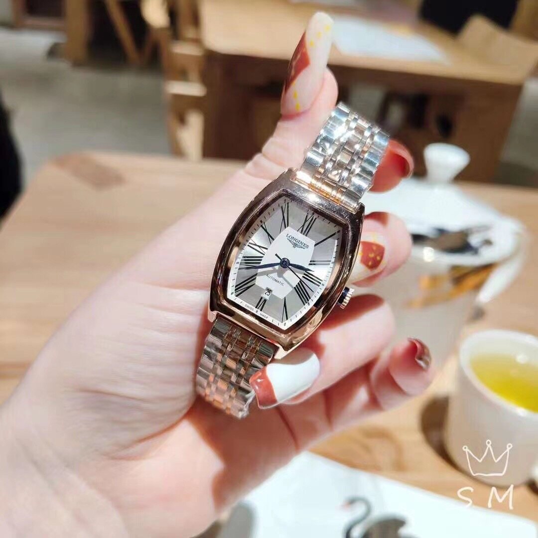 【Brand gift box packaging】Classic barrel-shaped watch, cool rose gold ...