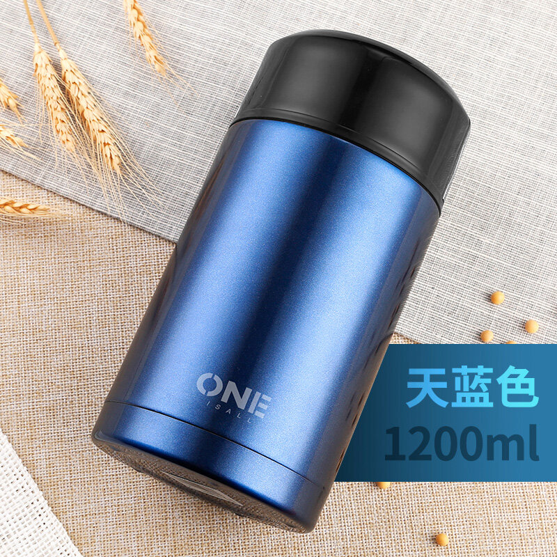 Super-long insulated rice bucket lunch box with 24-hour take-away soup ...