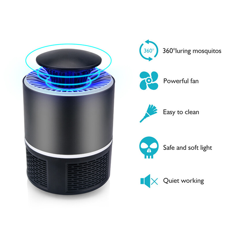 Electric Mosquito Killer Lamp USB Anti Mosquito Trap LED Night Light ...