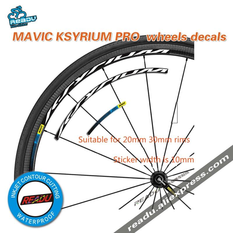 Mavic KSYRIUM PRO Road Bike Wheelset Stickes Decals Bicycle Wheel Rims ...