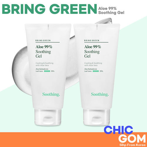 【BRING GREEN】 Aloe99 % เจลลดรอยคู่ Plan (300Ml + 300Ml) - chicgom ...