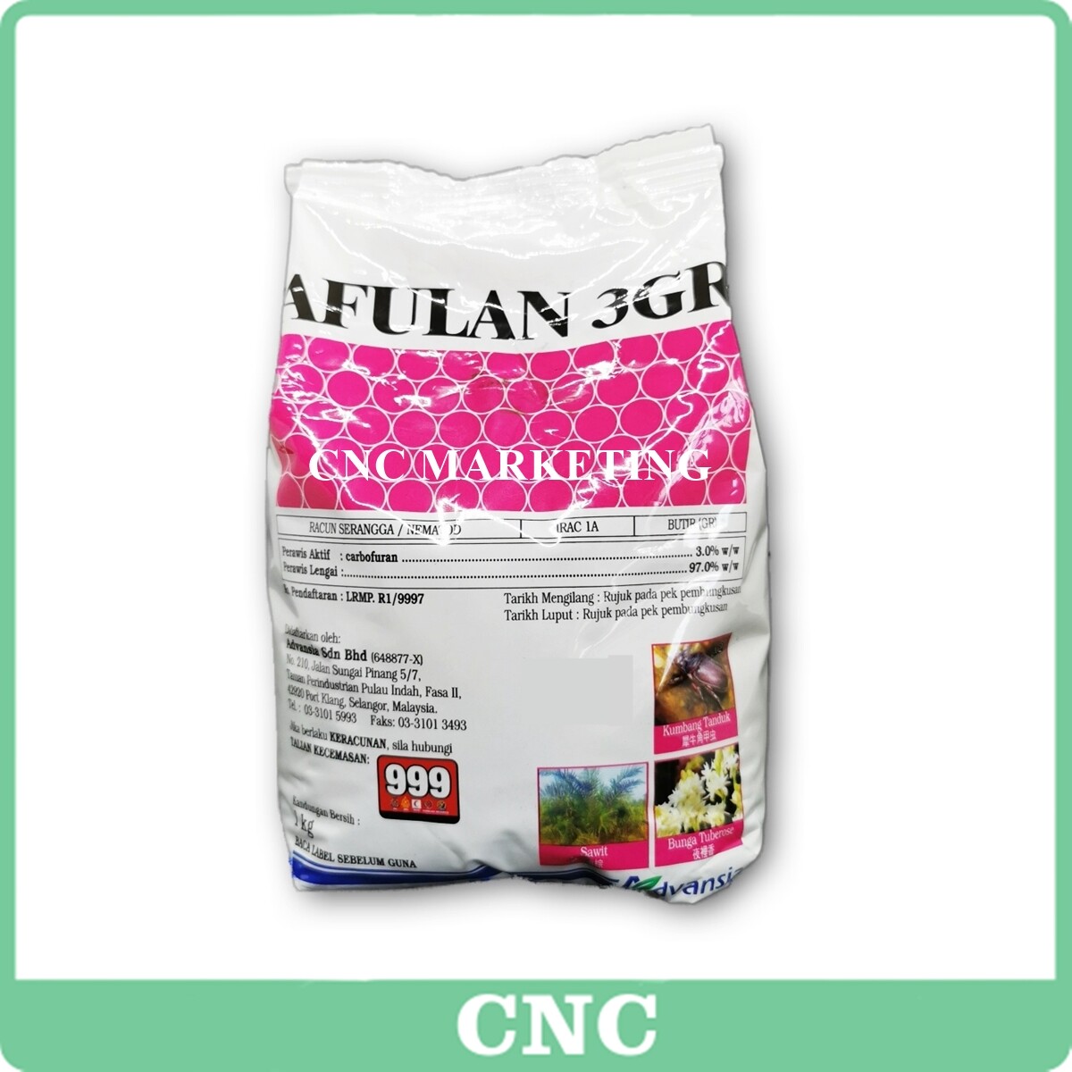 1KG Afulan 3GR FMC carbofuran 3.0% (Furadan) Best Quality Nematodes ...