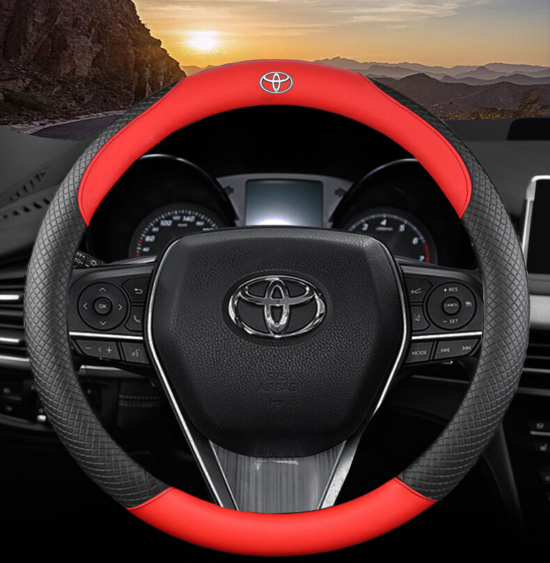 steering wheel cover leather car steering wheel cover handlebar cover ...