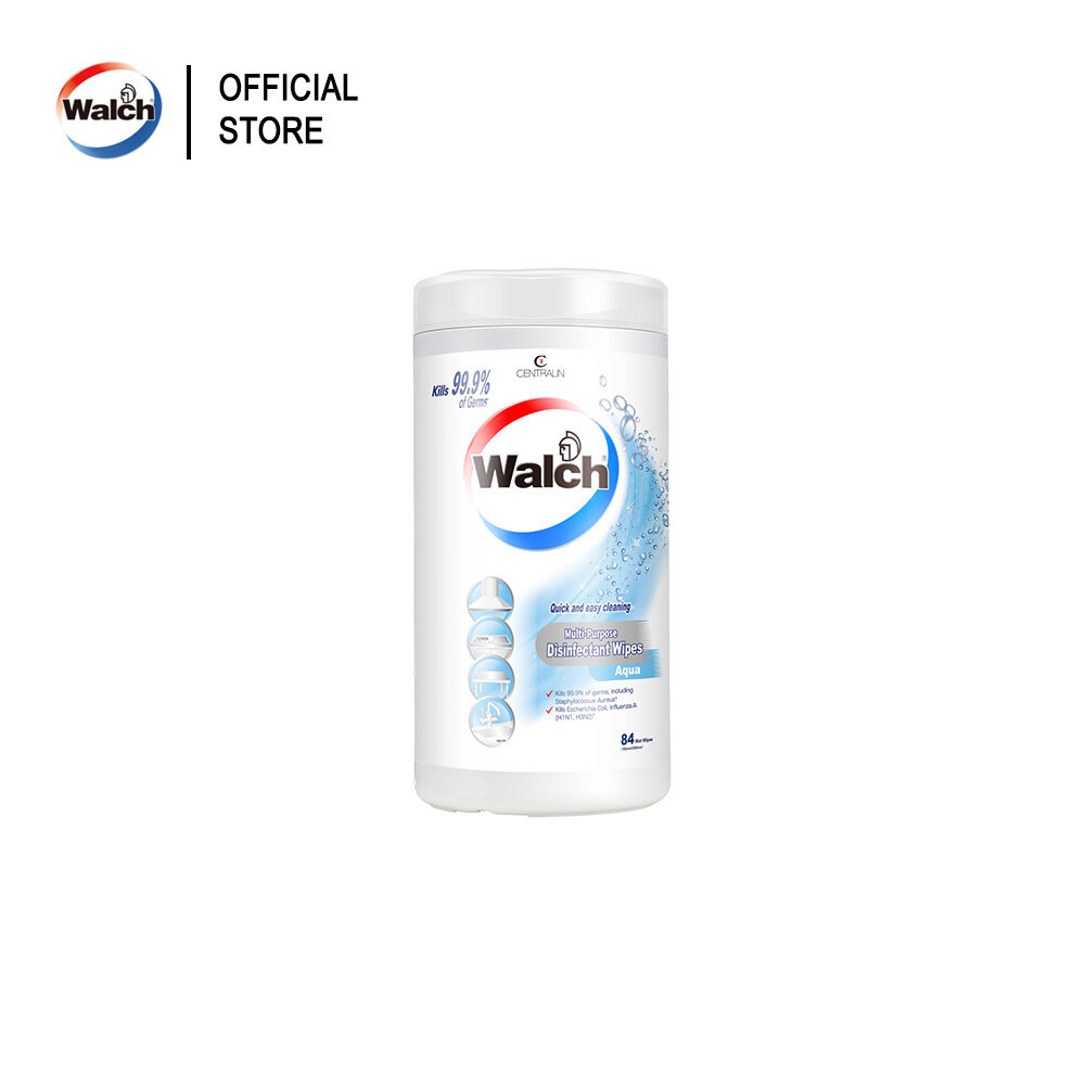 Walch Multi-purpose Disinfectant Wipes Aqua 84 pcs | Lazada
