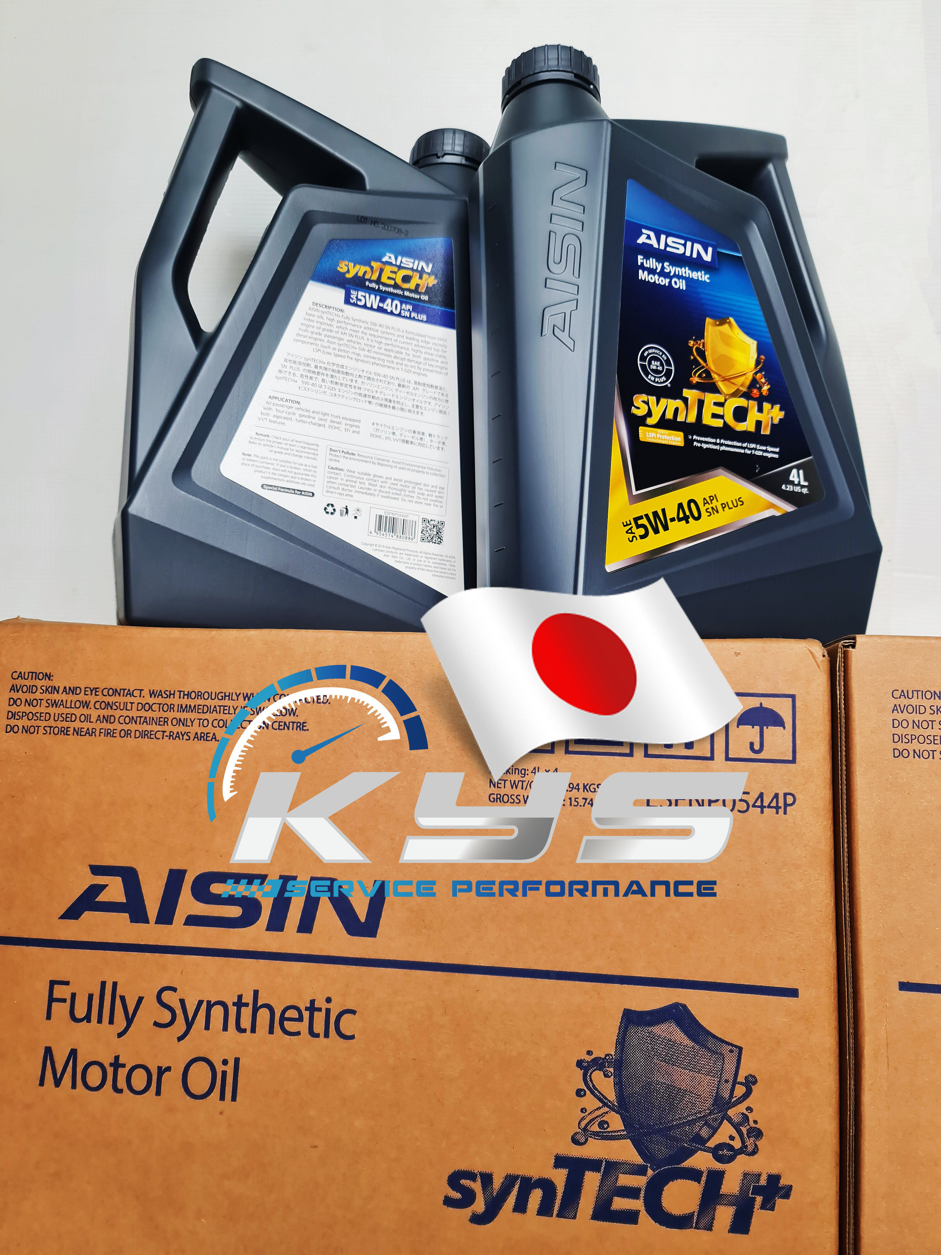 🔥free OIL FILTER🔥 AISIN Japan SAE 5W40 SN plus FULLY SYNTHETIC ENGINE ...