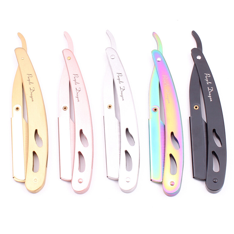 Up Top Fashion Stainless Steel Straight Edge Razor Barber Shave Manual ...
