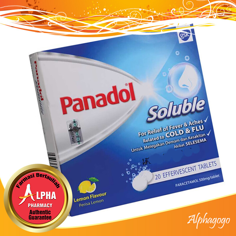 Panadol Soluble (20 Tablets / 120 Tablets) | Lazada
