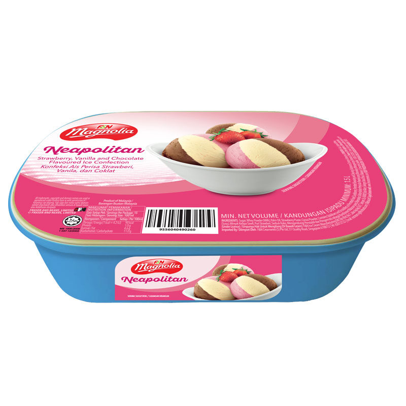 Magnolia Ice Cream Neapolitan Tub (1.5L) | Lazada
