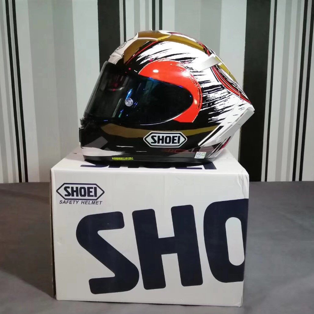 SHOEI X14 Lucky Catหมวกคลุมเต็มหน้าหมวกกันน็อกรถจักรยานยนต์ผู้ชายรถ ...
