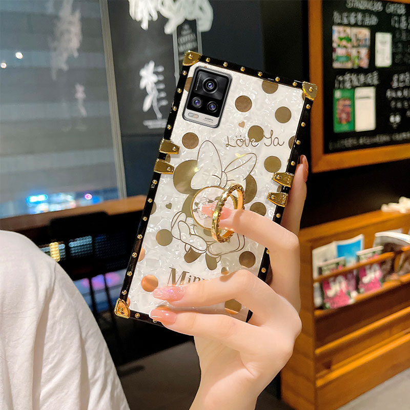 JieFie สแควร์เคสโทรศัพท์หรูหราสำหรับ VIVO Y21 / Y21S / Y21A / Y21T ...