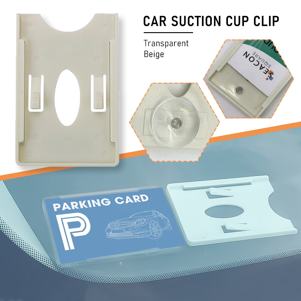 BC Car Card Holder Parking Ticket Clip Auto Fastener Card Sleeve Bill ...