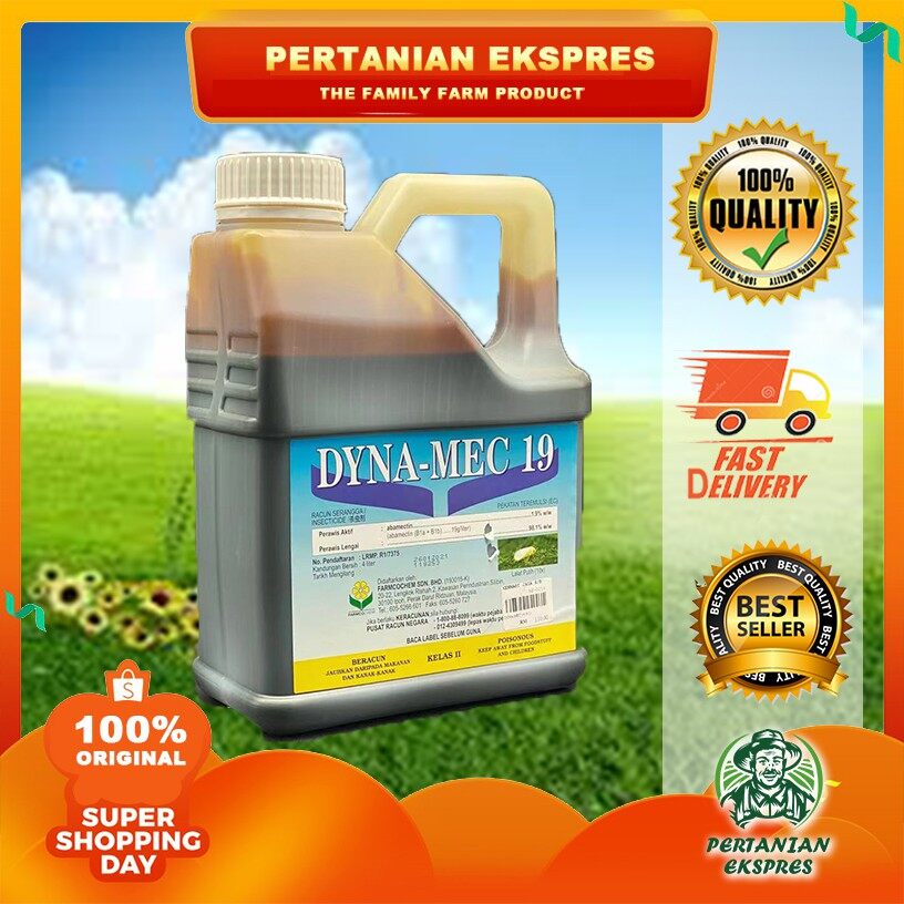 4L Dyna-Mec 19 Abamectin 1.9% Dyna Mec Racun Serangga / Lalat Putih ...