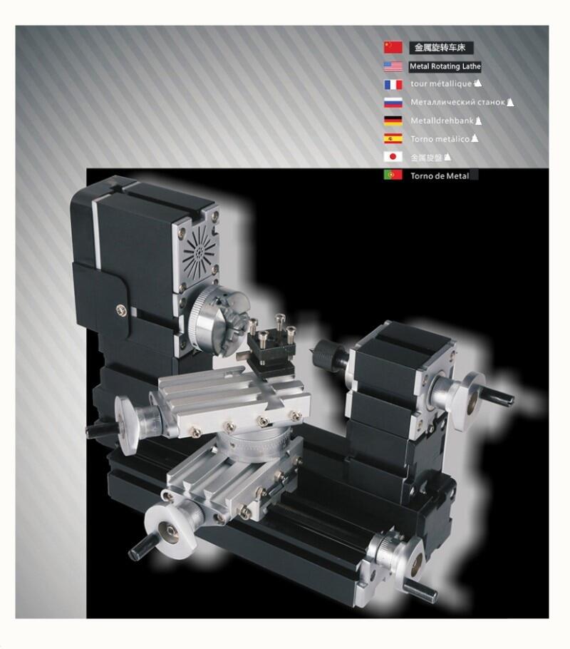 【Made in Germany】TZ20002MR DIY BigPower Mini Metal Rotating Lathe DC ...