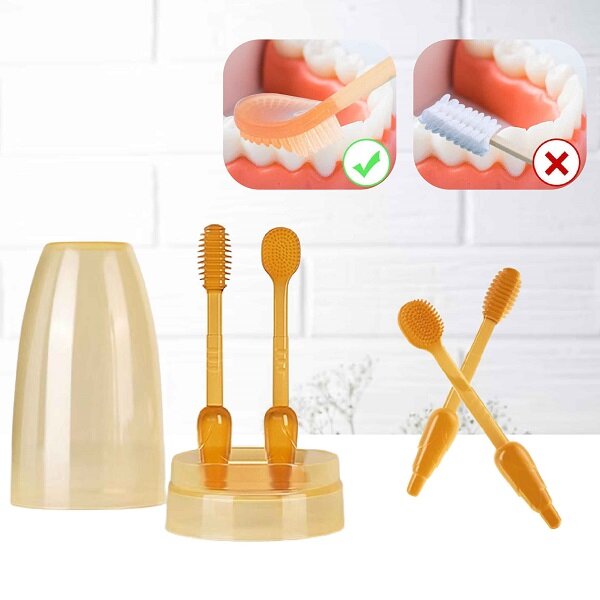 Silicone Toothbrush Baby 3 in1 Infant Rubber Teeth Brushes Tooth Brush ...