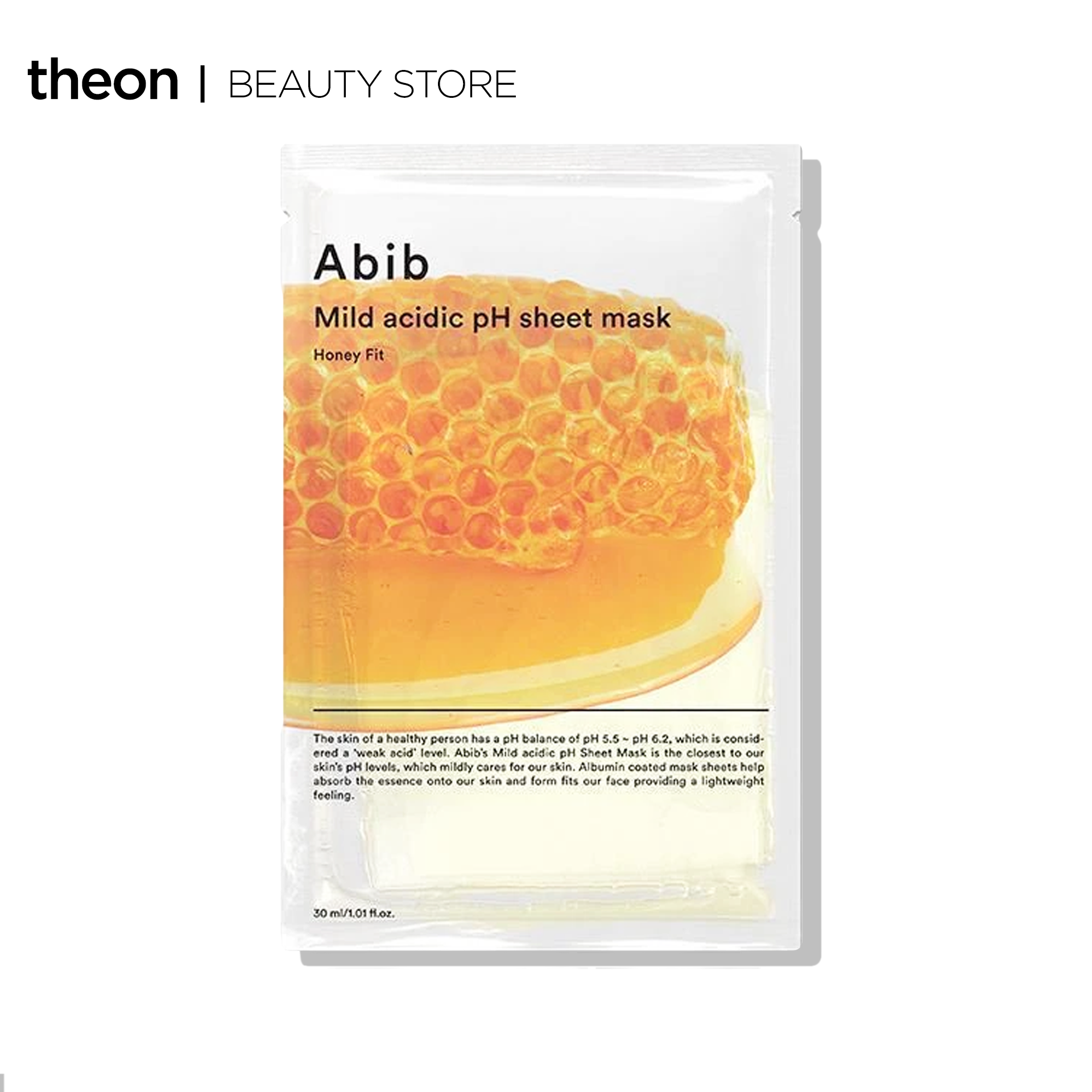 Abib Mild Acidic pH Sheet Mask #Honey Fit (Antibacterial, Anti ...