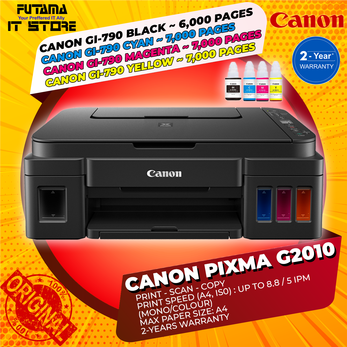 Canon PIXMA G2010/PIXMA G3010 All-in-One Printer - Design for high volume printing | Lazada