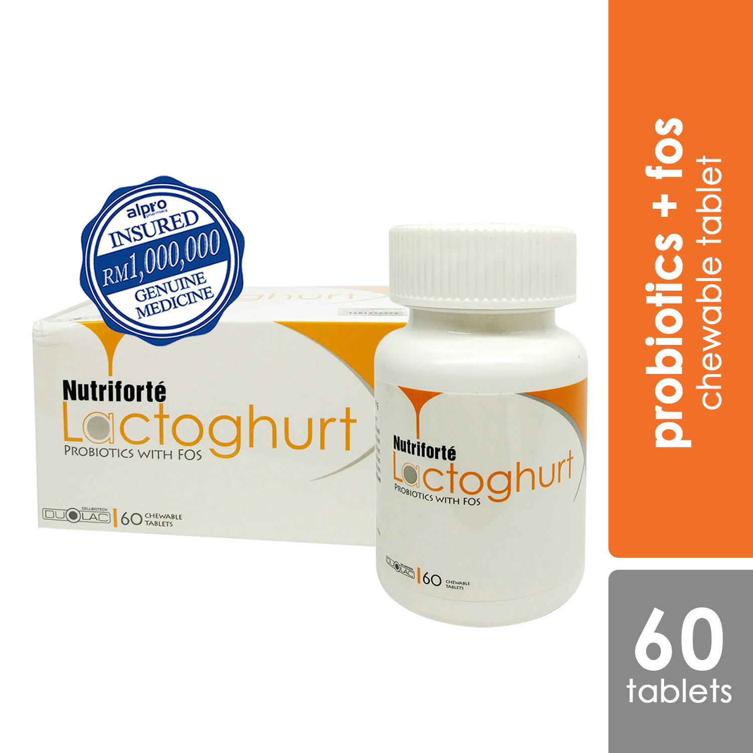 Nutriforte Lactoghurt Probiotics 60s chewable tablet | Lazada
