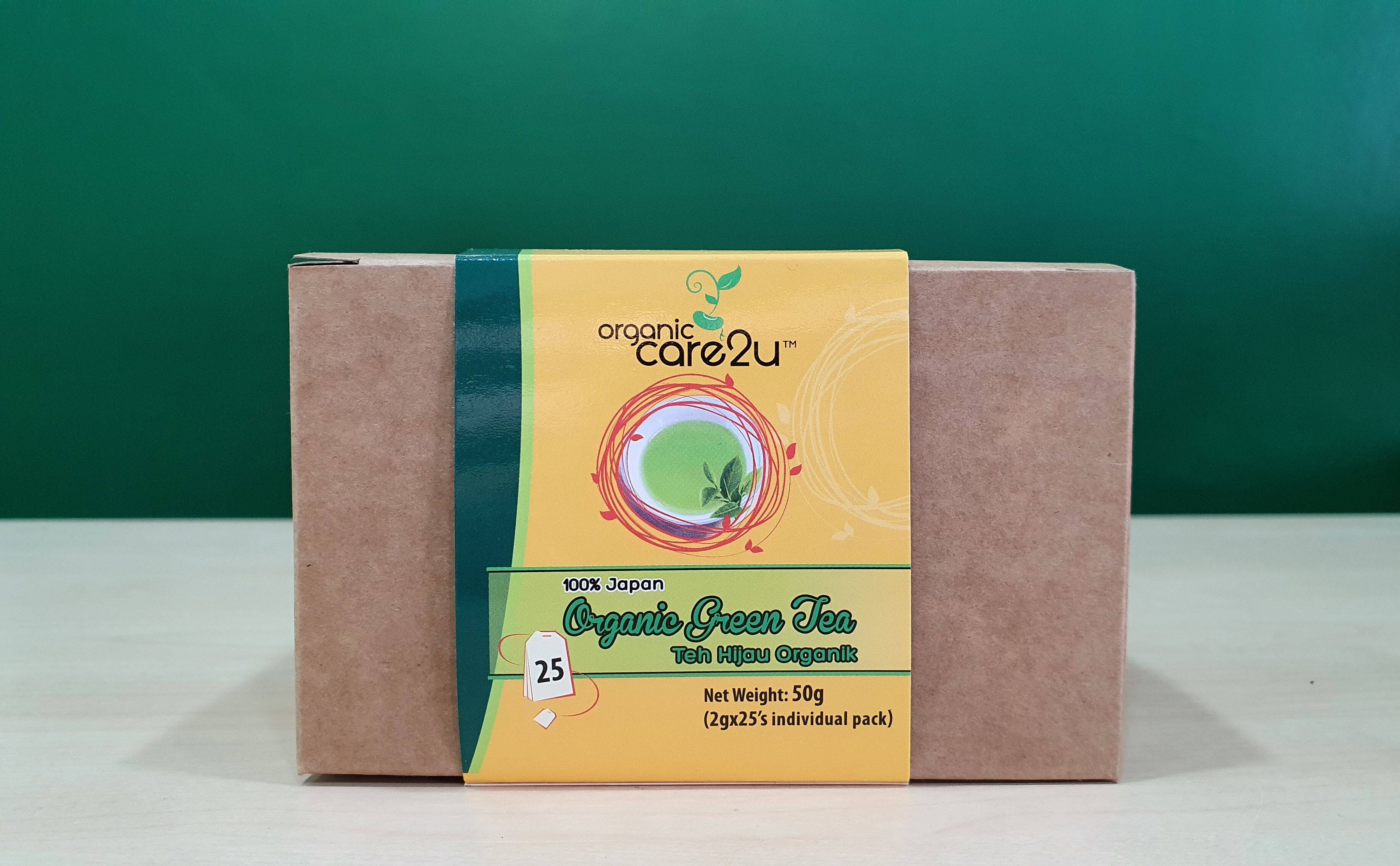 Organic Care2u Green Tea (2g x 25 Sachets) Halal | Lazada