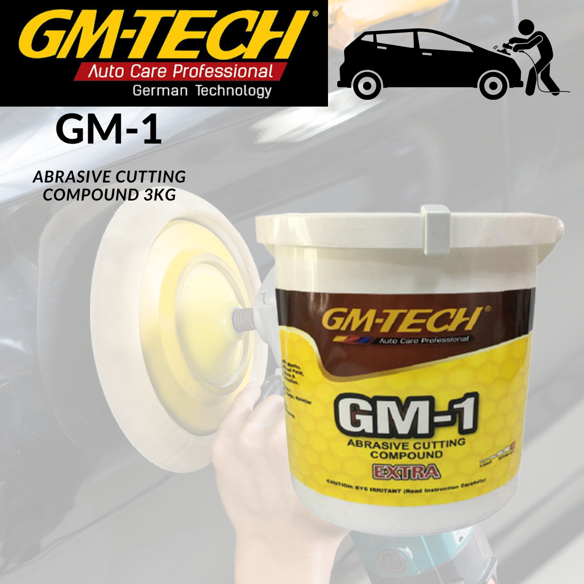 GM-TECH Cutting Compound - New Super Cut/ Abrasive Cutting Compound 3kg ...