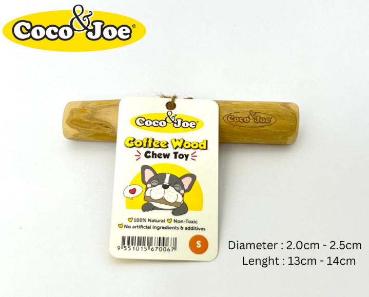 Coco & Joe Coffee Wood Chew Toys Wood Toy for Big and Small Dog Puppies ...