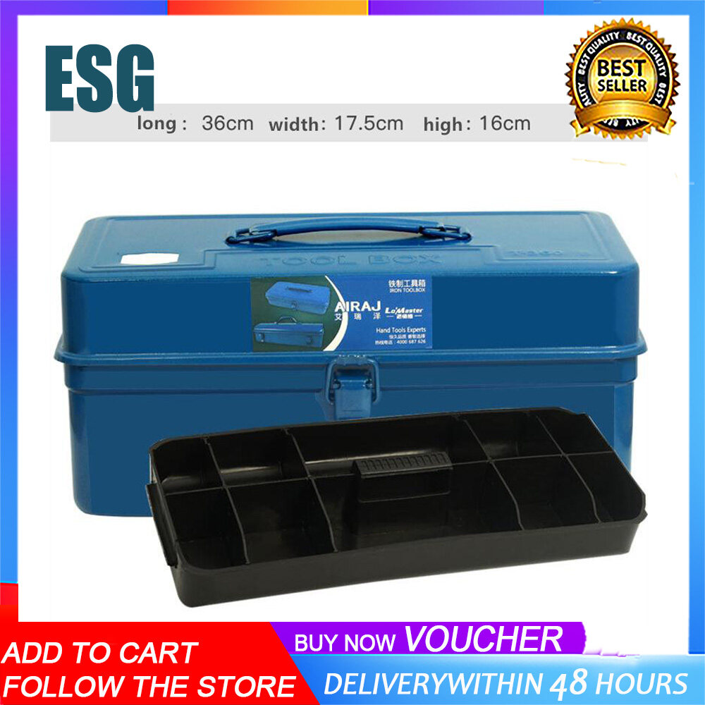 Iron Toolbox, Car Kit, Large Household Portable Storage Box, Thick ...