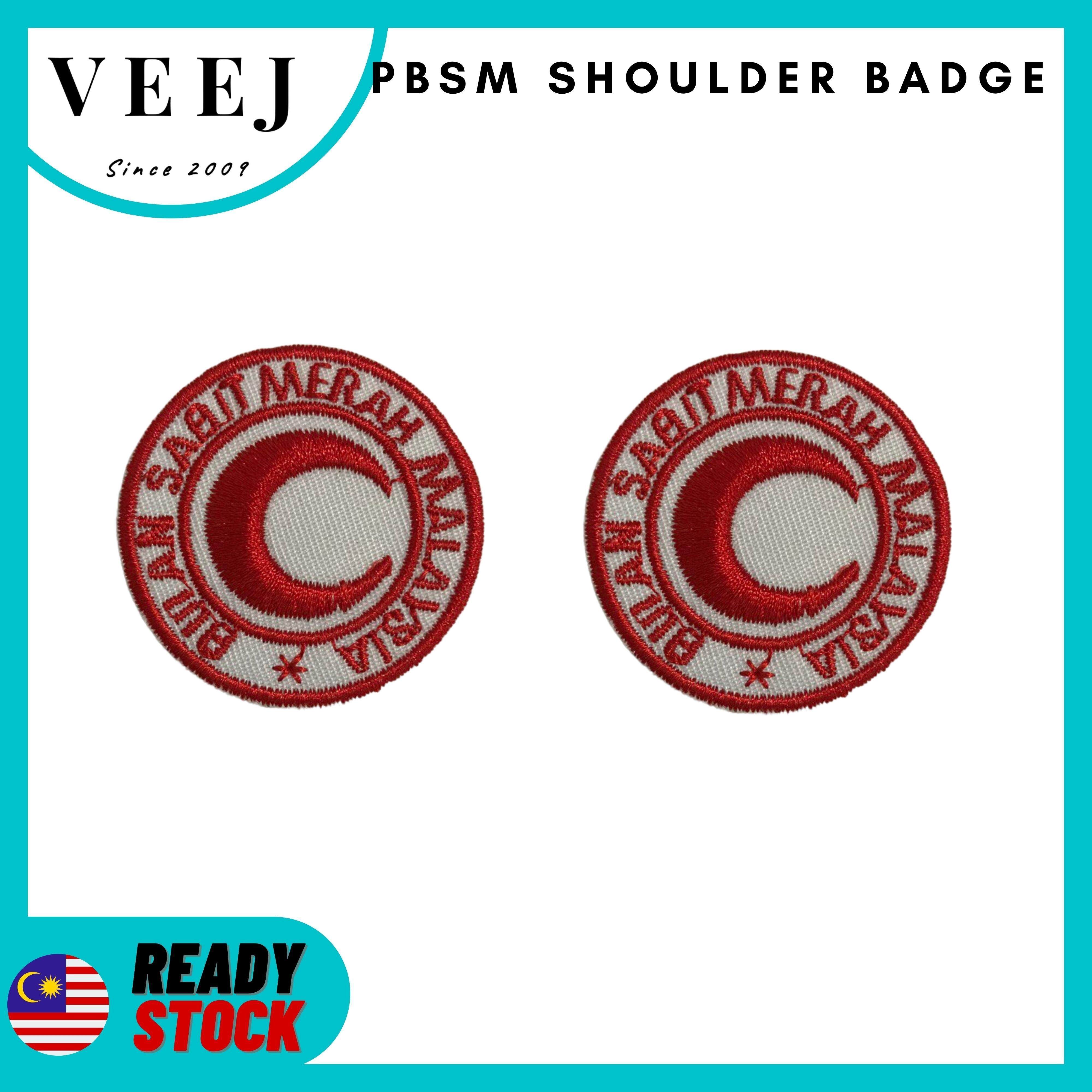 SHOULDER TITLE (2PCS) | PBSM BULAN SABIT MERAH BBSM | LENCANA LOGO BAHU ...