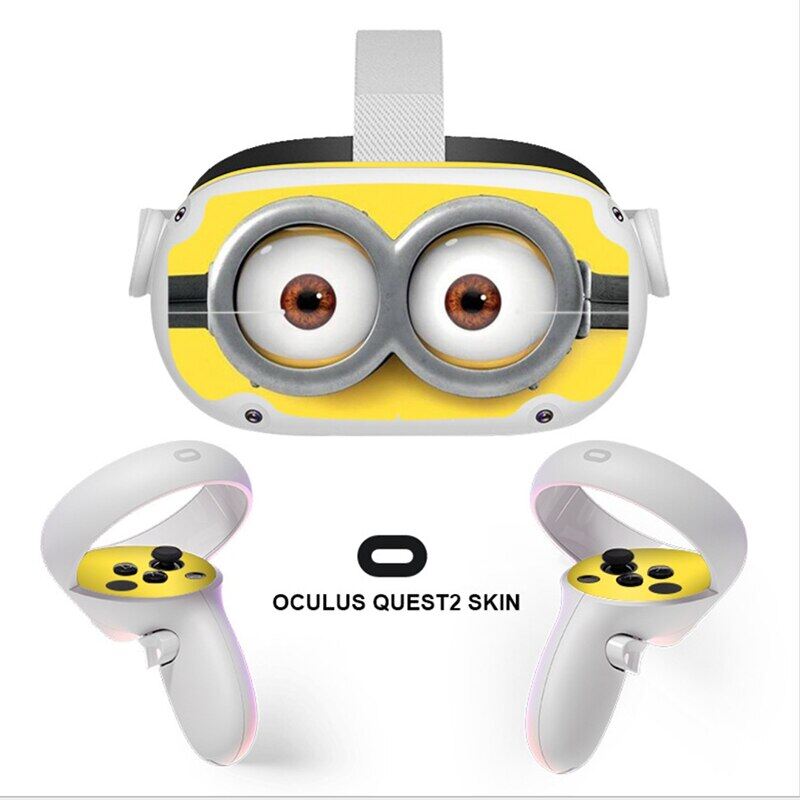 ชุดหูฟัง Kawaii VR Skin Oculus Quest2สติกเกอร์ไวนิล,รูปลอกสำหรับ Oculus ...