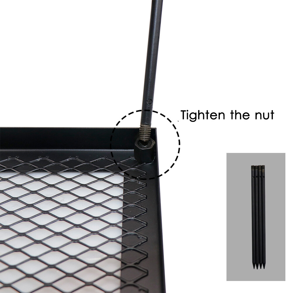 Iron Net Table High Reliability Practical Camping Home Kitchen Cooking ...