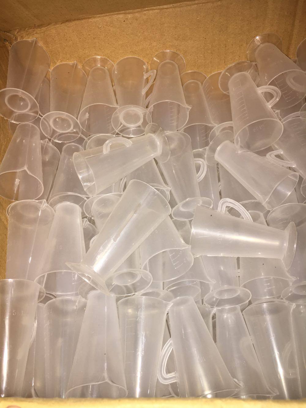Thick graduated plastic transparent measuring cups 50ml agricultural ...