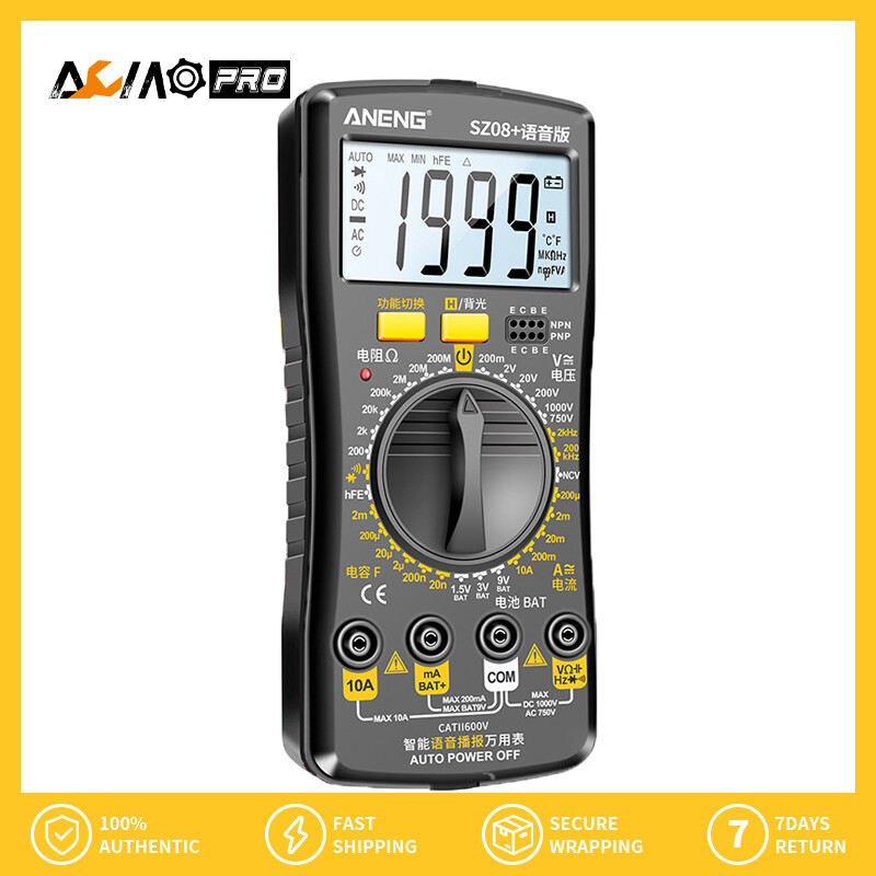 AumoPro DT9205A Multimeter Intelligent High-precision Digital Display ...