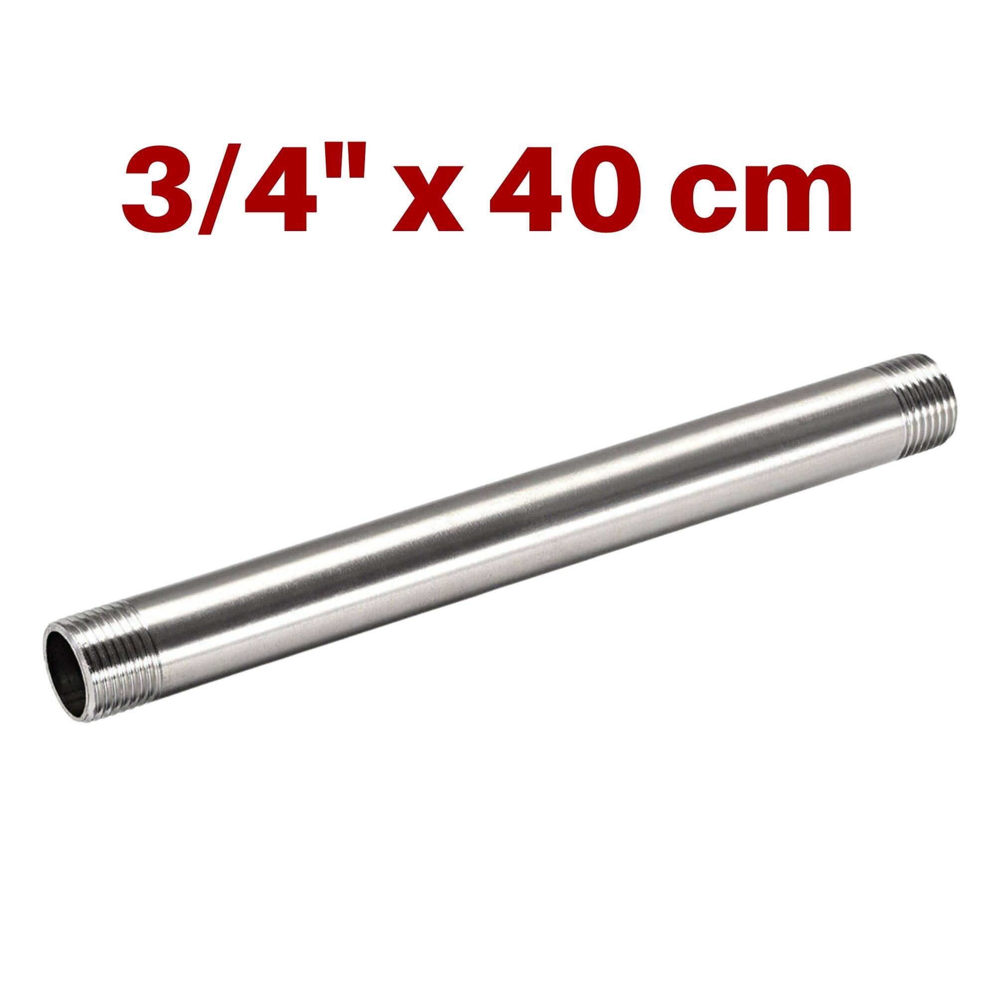 Stainless Steel Pipe Connector Water With Thread Pipe Extension Penyambung Paip Besi 12 And 34