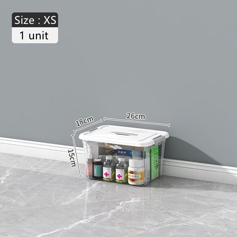 【i.Rumah】Clear Transparent Storage Box Kotak Simpanan Roda Storage Box ...
