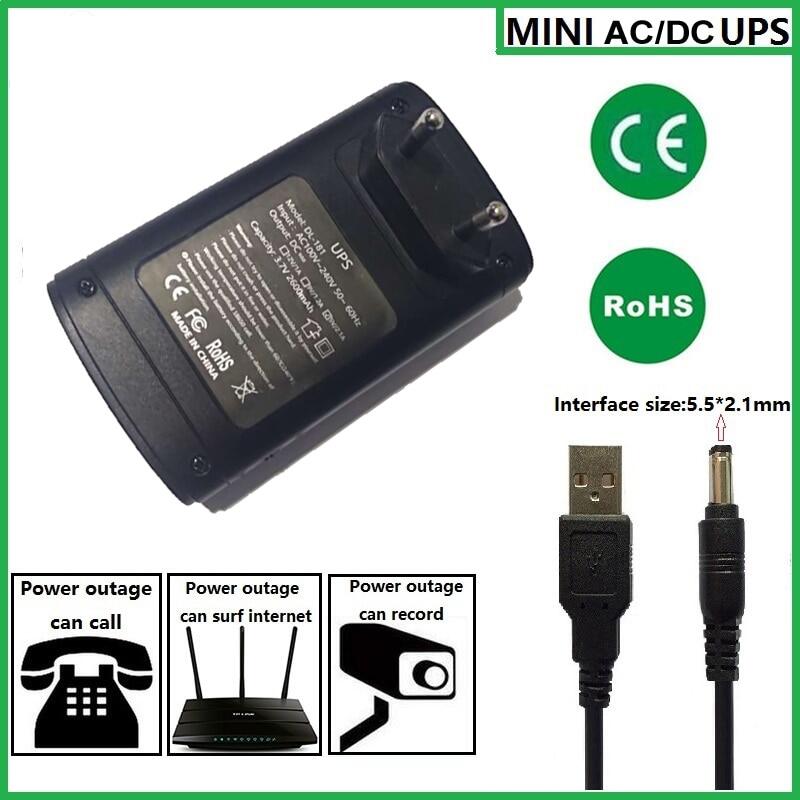 5V 9V 12V Mini DC Adapter Uninterruptible Power Supply UPS Provide ...