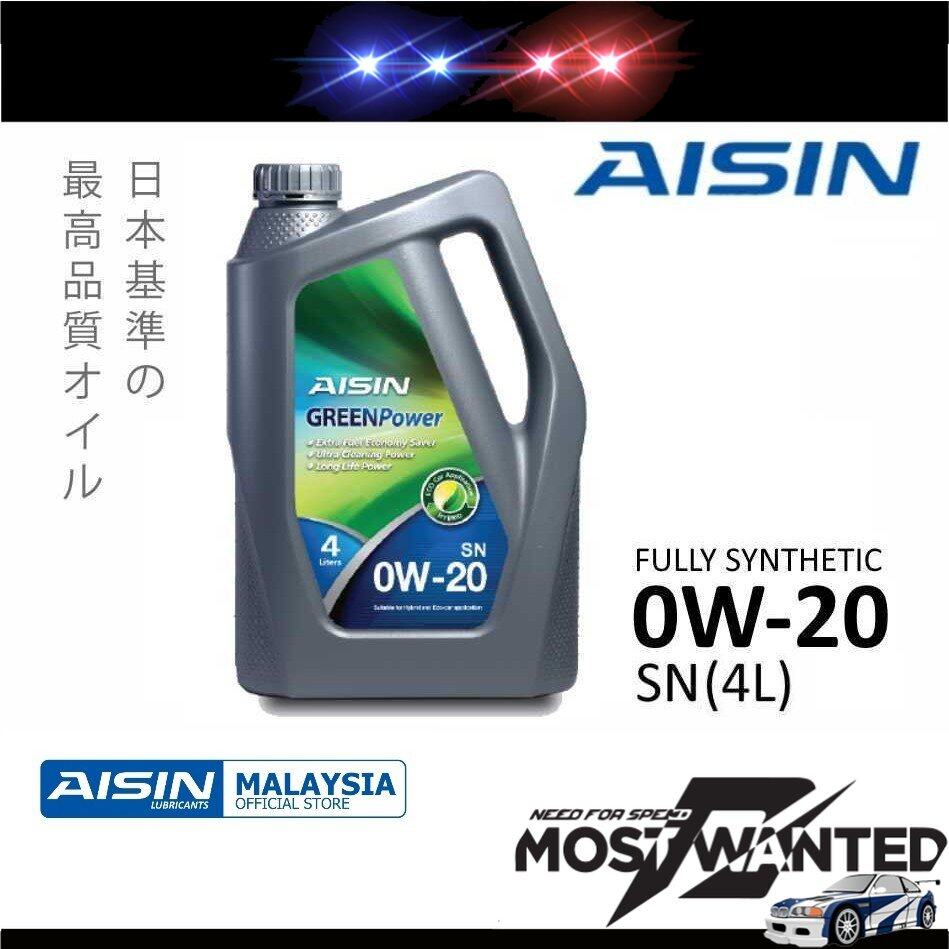 Aisin Engine Oil Greenpower Fully Synthetic SN 0W20 (4L) | Lazada