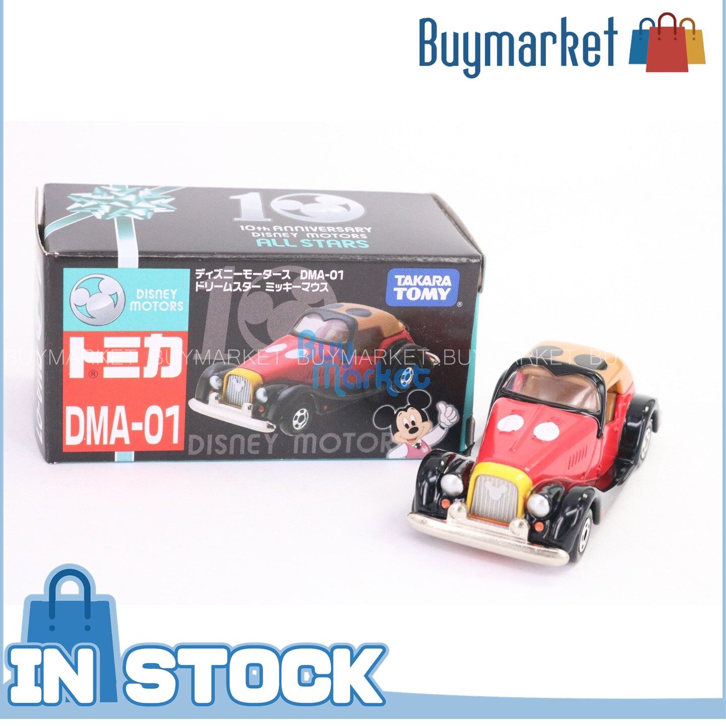 [ของแท้] Takara TOMY Tomica Dis Ney Motors DMA-01 Dream Star Mickey All Stars Diecast Toy - Buy ...