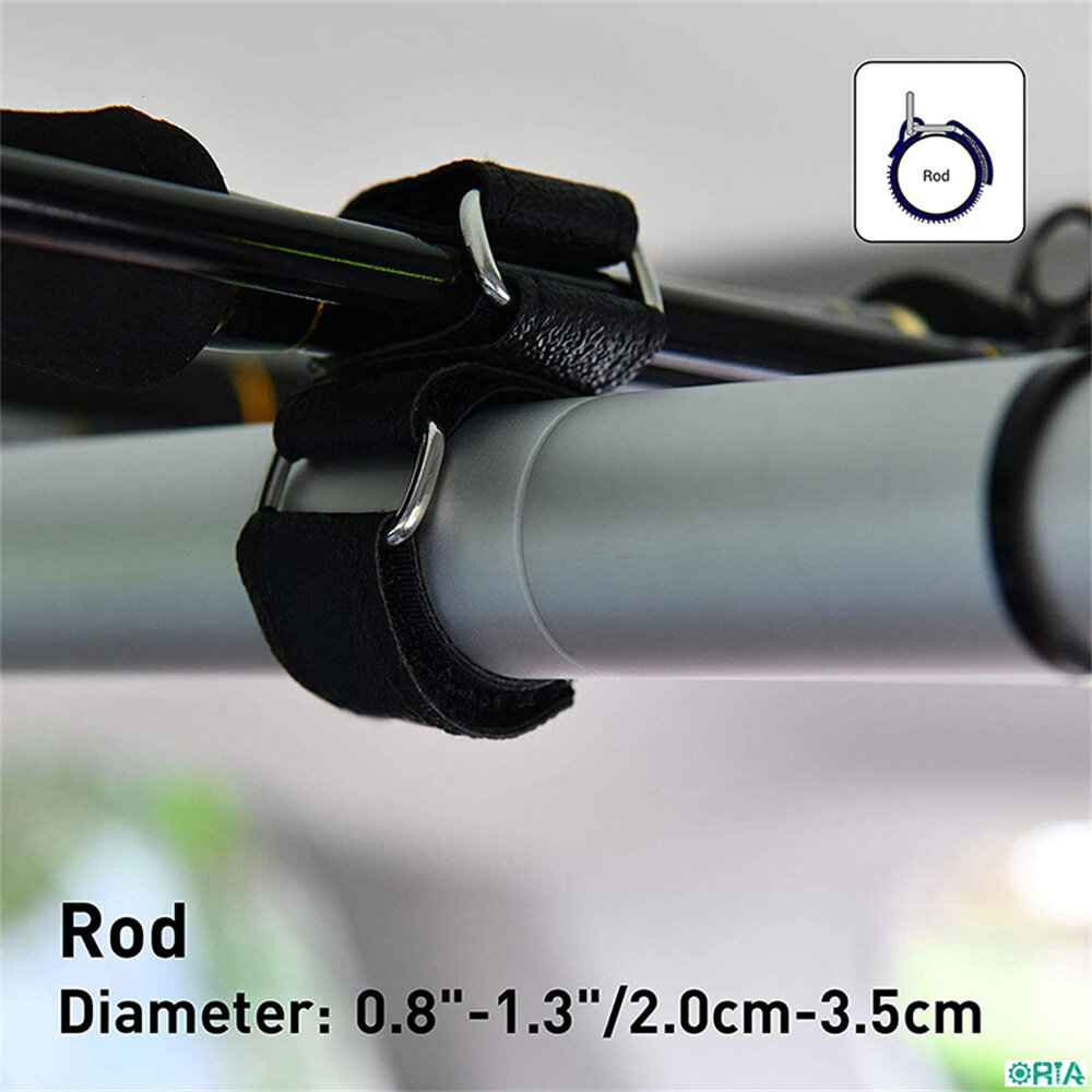 ORIA Vehicle Fishing Rod Holder Fishing Rod Tie Downs Car Fishing Rod ...
